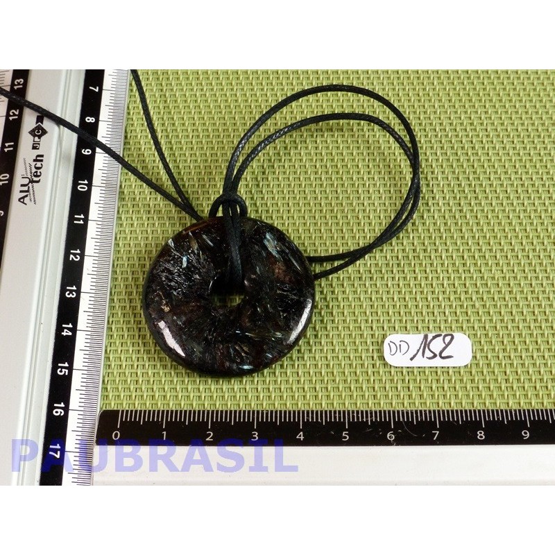 Pi, donut en Anthophyllite - Bijoux, chakras et lithotherapie.