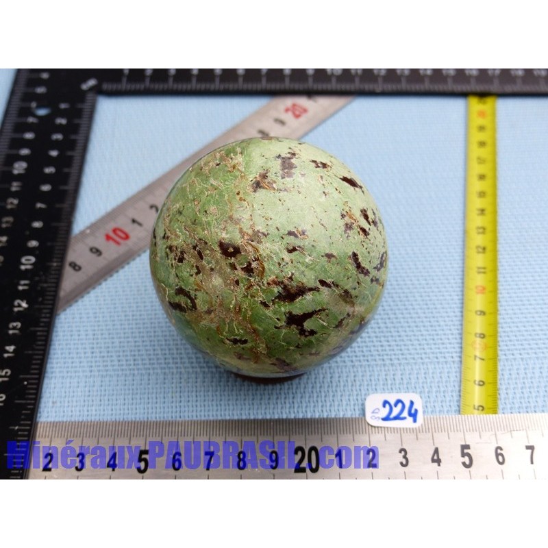 Sphère en Chrysoprase de Madagascar - Minéraux Feng Shui