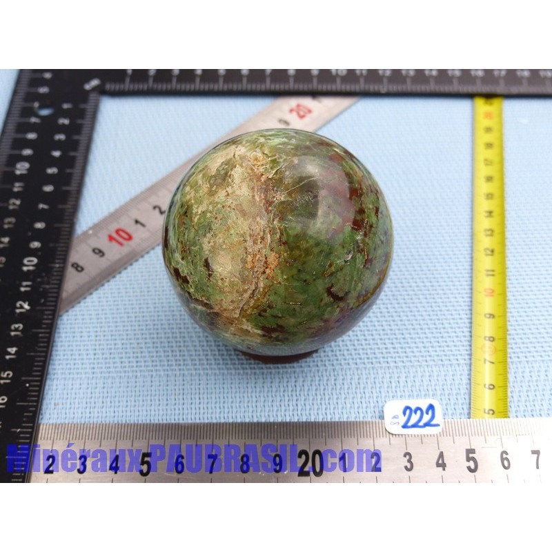 Sphère en Chrysoprase de Madagascar - Minéraux Feng Shui.