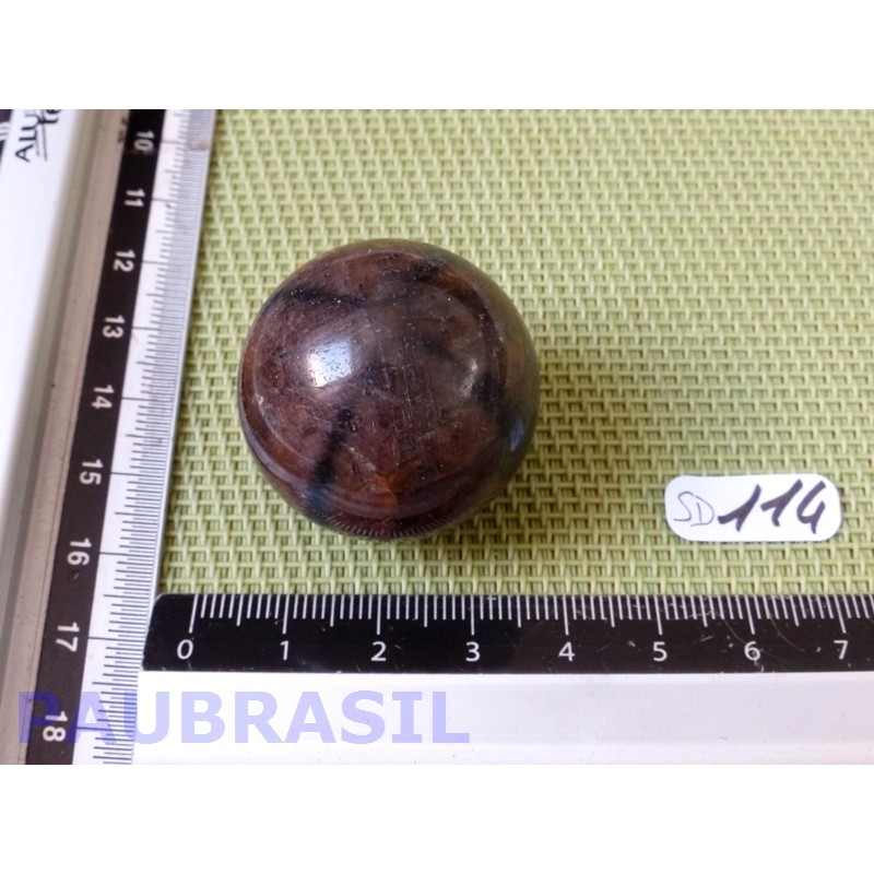 Sphère en Chiastolite. Minéraux de collection et pierres de soins
