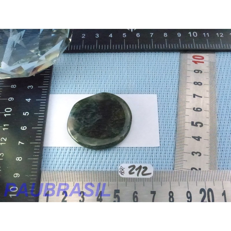 Agate Mousse en Pierre Plate. Pierre détox. Pierres de soins.