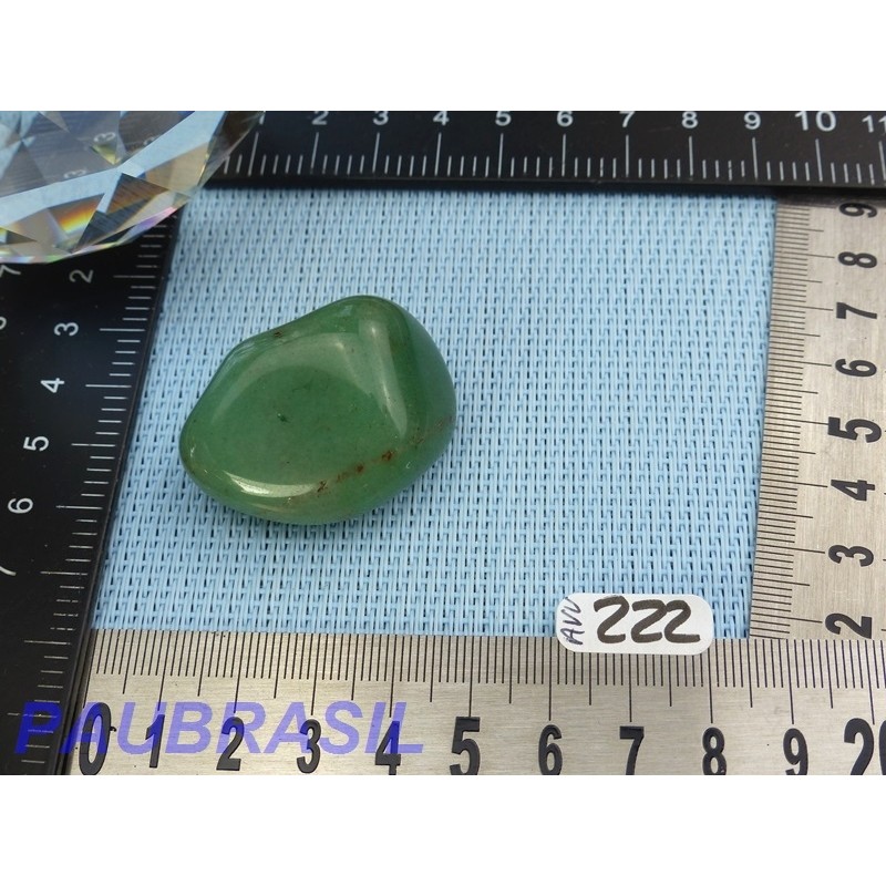 Aventurine Verte en pierre roulée. Minéraux collection. Pierre de soin
