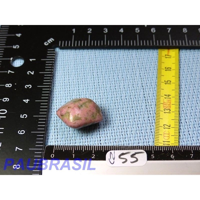 Clinozoisite - Clinothulite en pierre roulée - Minéraux de collection.