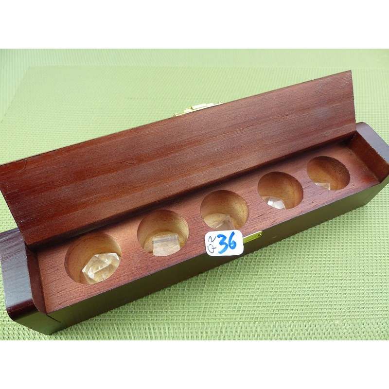 Jeu 5 Solides de Platon en Cristal de Roche - boutique lithotherapie.