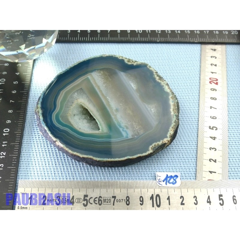 Tranche d agate. Minéraux de collection. Lithothérapie