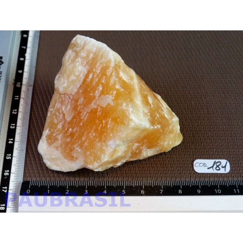 Calcite Orange Pierre brute. Boutique de vente en ligne de minéraux.